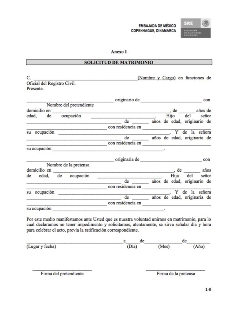 ≫ 🤩Como llenar una solicitud de matrimonio CDMX y ejemplo para descargar